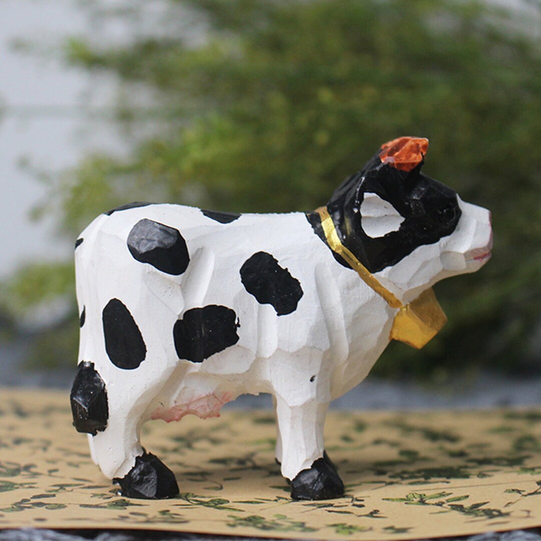 Handmade Wood Carving Cow Wood Cow Carving Wood Cow - Etsy