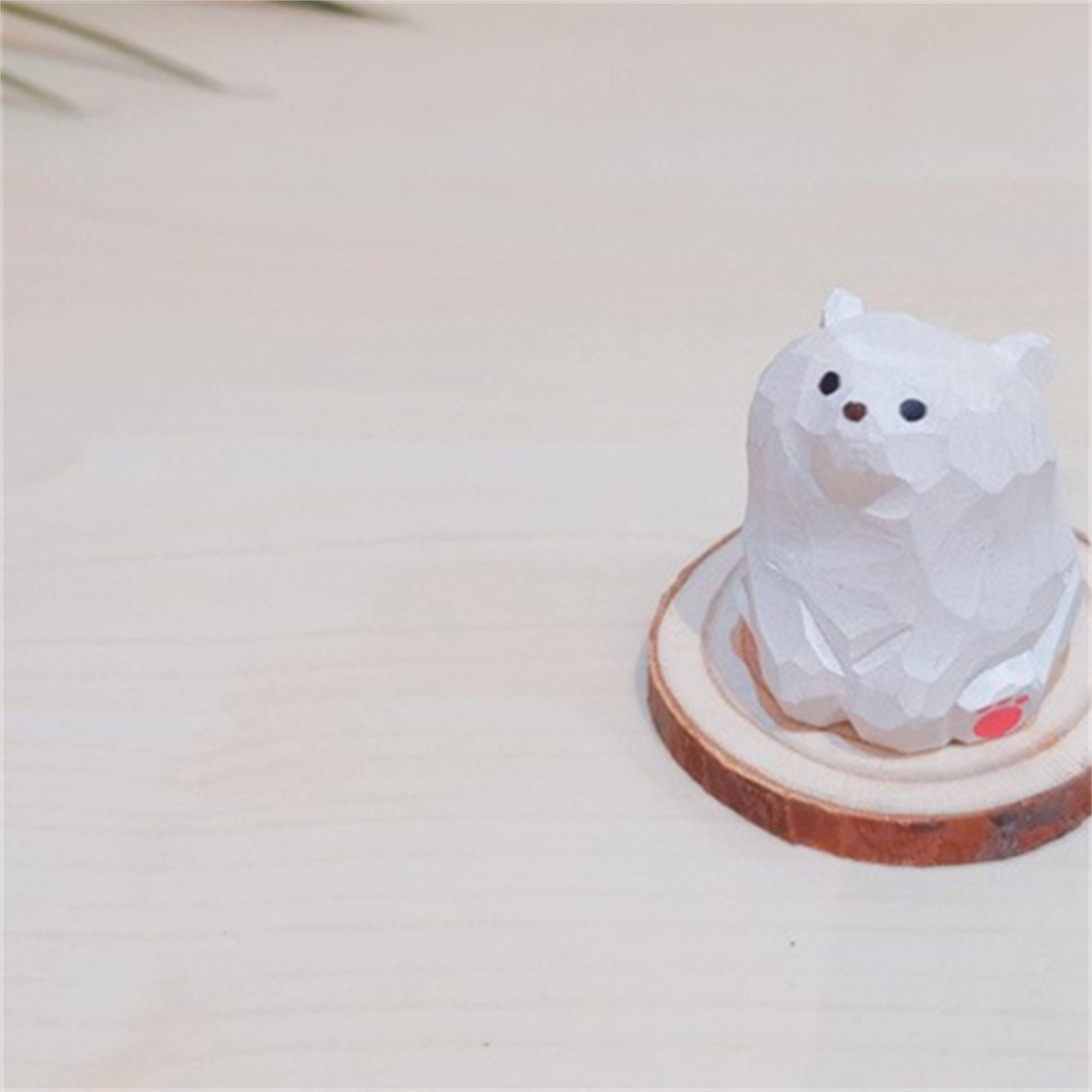 Handmade Cute Brown Bear Wood Carving, Biological Wooden Animal ...