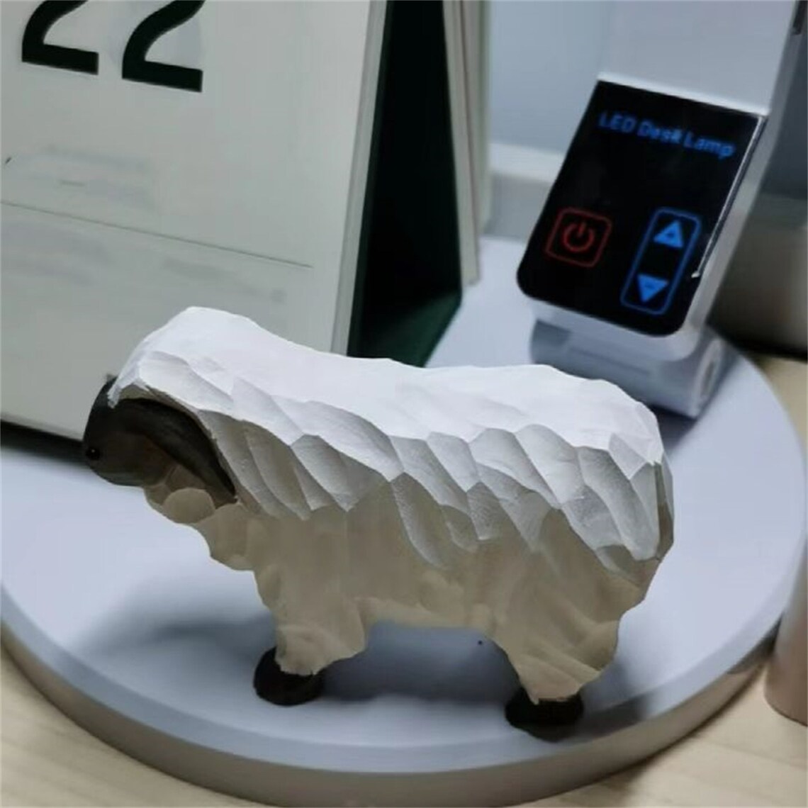 Handmade Wood Carving Sheep Cute Wood Sheep Sculpture White - Etsy
