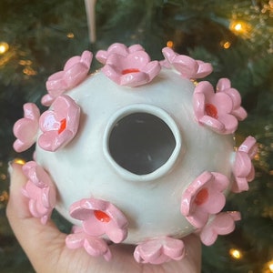 Pink Flower Vase | Hand Made | Pink Flower Vase | Vase | Cute Vase ...