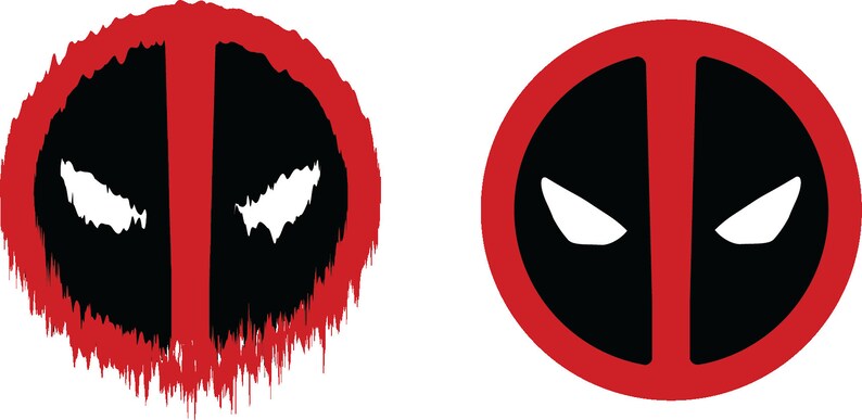 Deadpool Face SVG Digital Instant Download for Cricut, Silhouette - Etsy