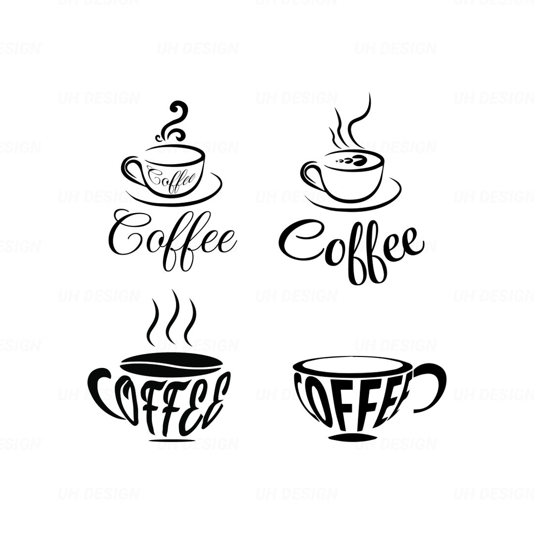 Coffee Cafe Caffè Kaffe SVG Digital Instant Download for Cricut ...