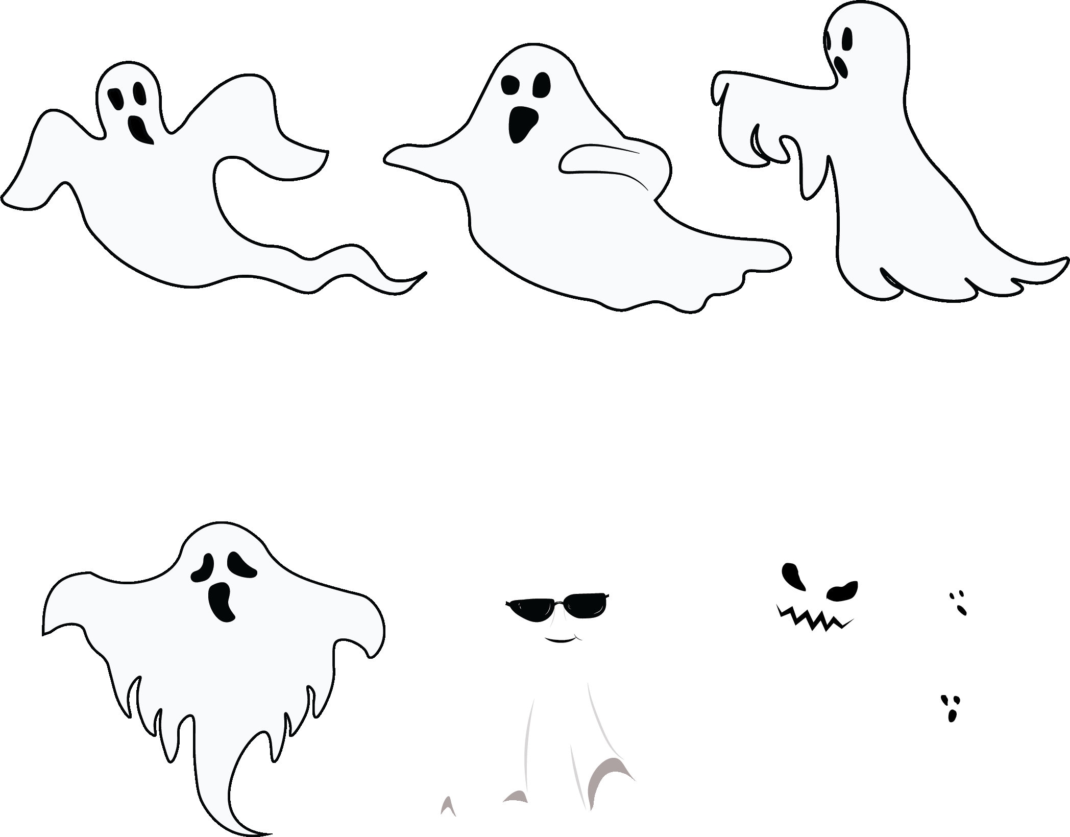 Flying Ghost SVG Digital Instant Download for Cricut, Silhouette - Etsy