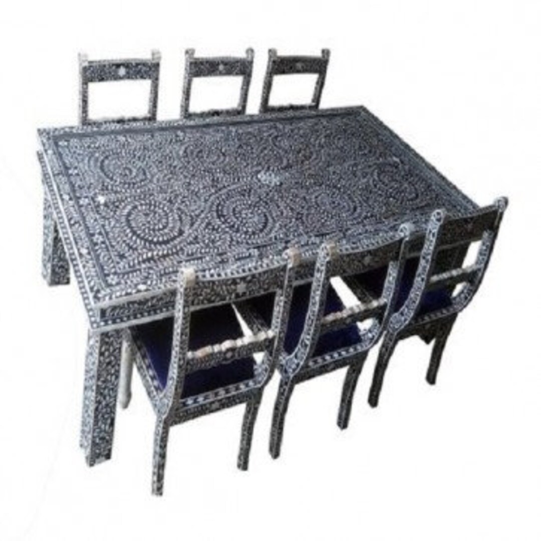 Bone Inlay Dining Table, Bone Inlay Furniture, Bone Inlay Center Table ...