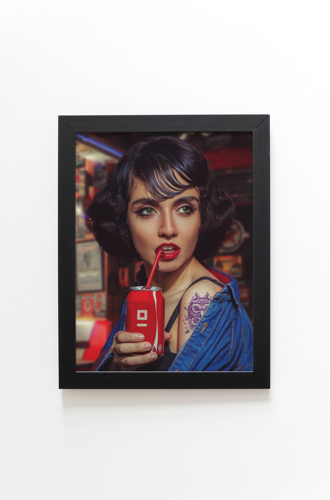 Vampire Print, Poster, Digital Download, Print, Canvas, Coke, Vintage ...