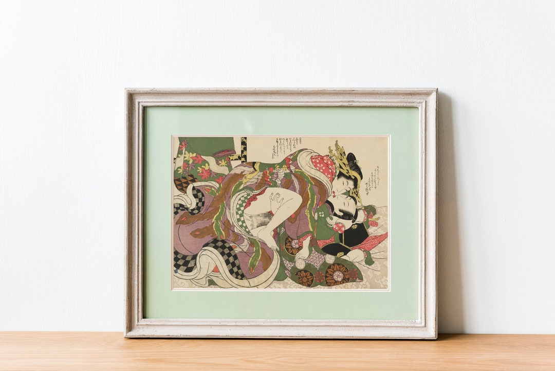Shunga, Japanese Erotic Art, Erotica, Poster, Instant Download, Digital ...