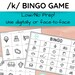 K BINGO ARTIC Speech Therapy - Teaching Phonics Letter Awareness ...