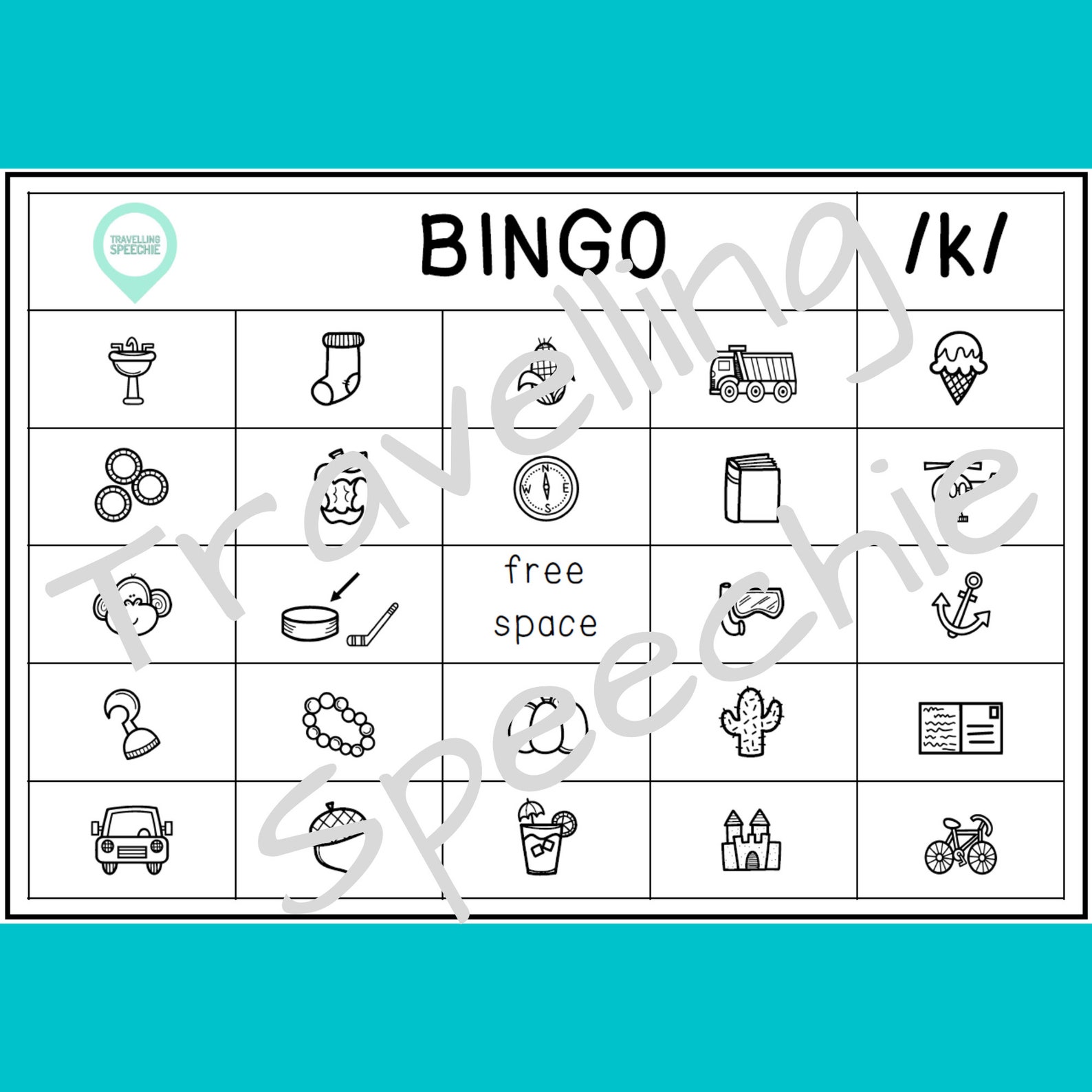 K BINGO ARTIC Speech Therapy - Teaching Phonics Letter Awareness ...