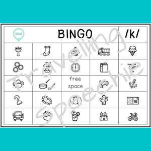 K BINGO ARTIC Speech Therapy - Teaching Phonics Letter Awareness ...