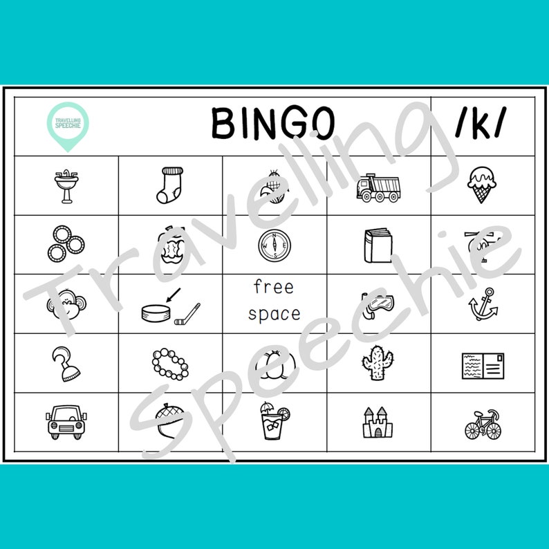 K BINGO ARTIC Speech Therapy - Teaching Phonics Letter Awareness ...