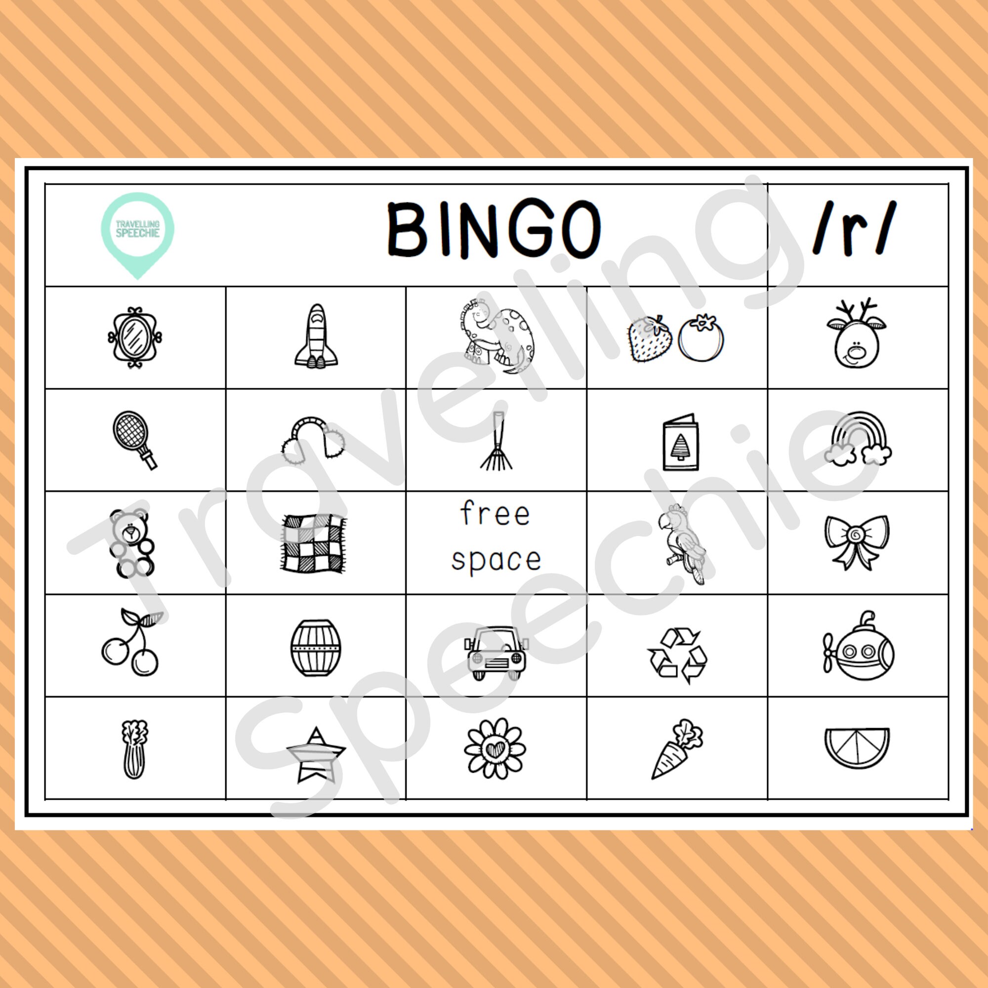 R BINGO ARTIC Speech Therapy - Teaching Phonics Letter Awareness ...
