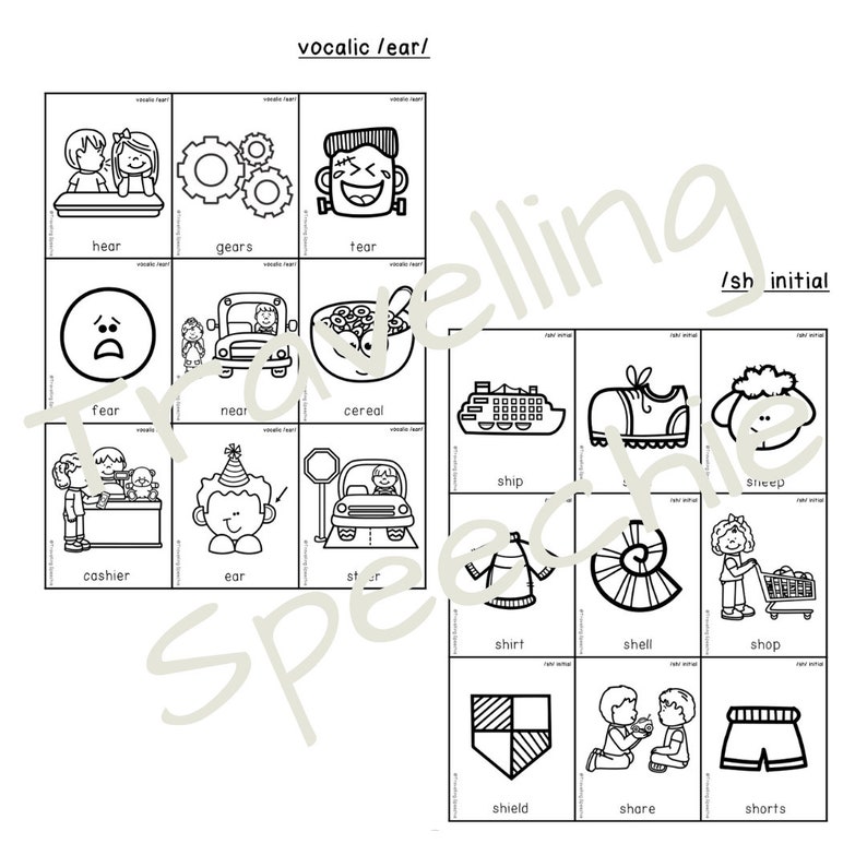 Articulation Flash Cards Speech Therapy Teaching Apraxia - Etsy