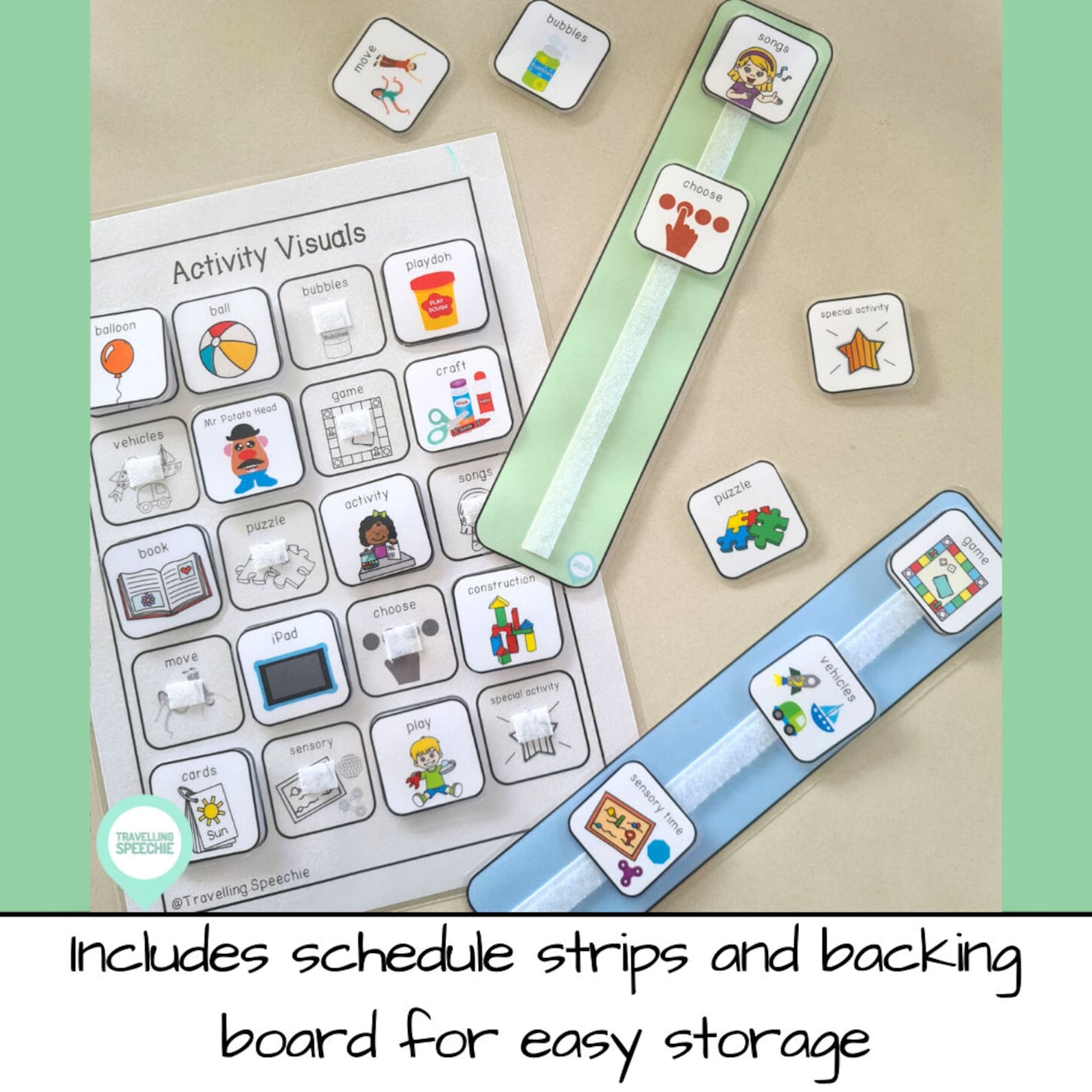 Activity Visual Schedule AAC Speech Therapy & Classroom - Etsy