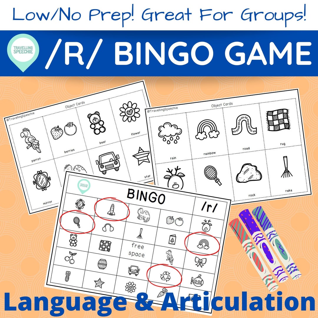R BINGO ARTIC Speech Therapy - Teaching Phonics Letter Awareness ...