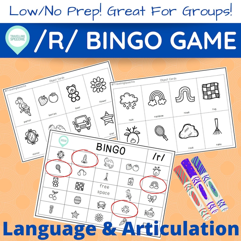 R BINGO ARTIC Speech Therapy - Teaching Phonics Letter Awareness ...