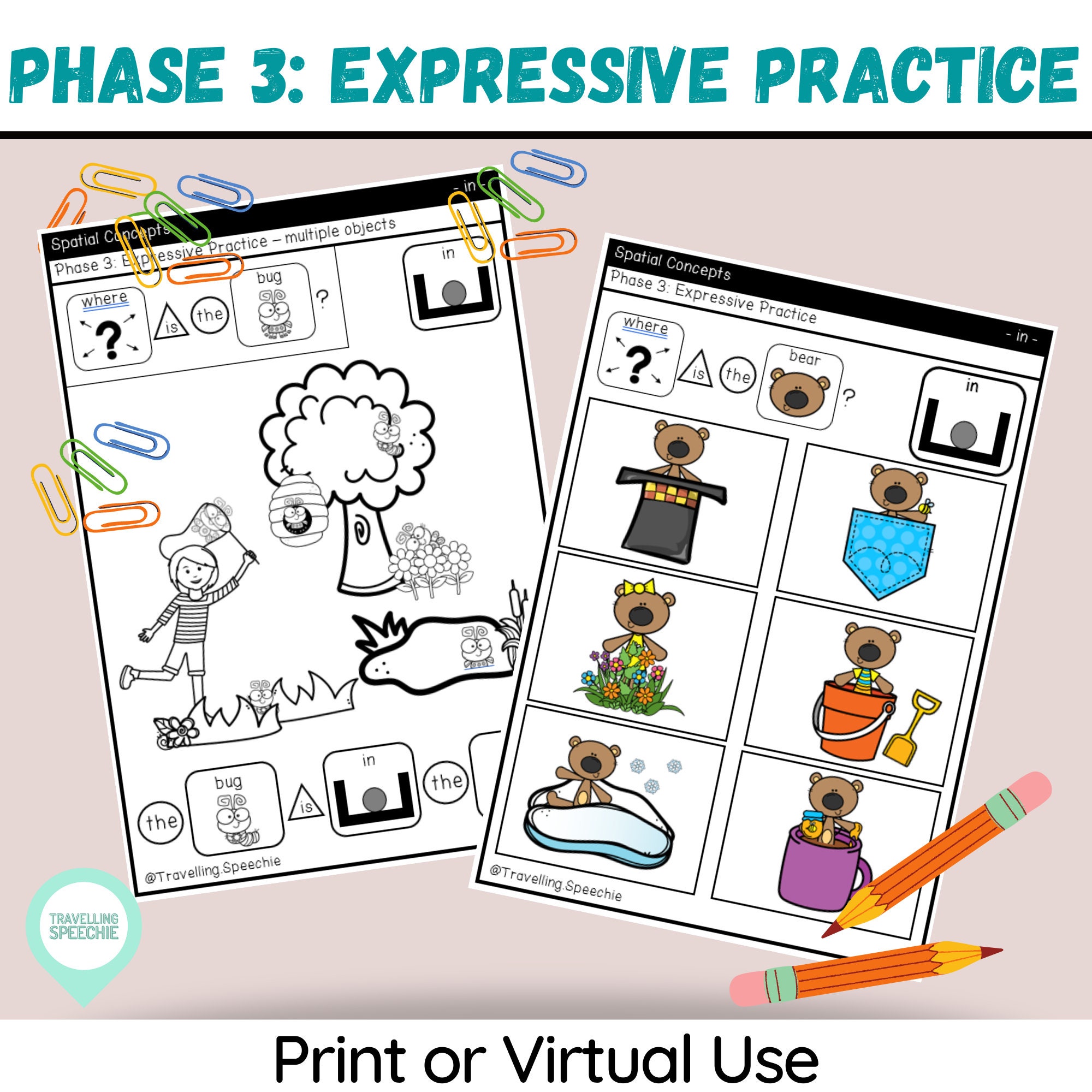 ON Spatial Concepts Speech Therapy Teaching Prepositions, Language ...