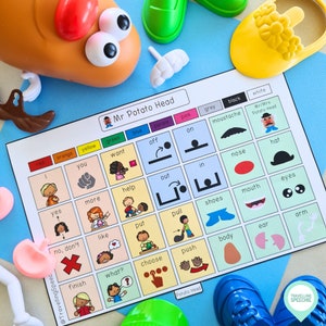 AAC Themed Language Mats BOOK 1 Visual Speech Therapy & Teaching ...