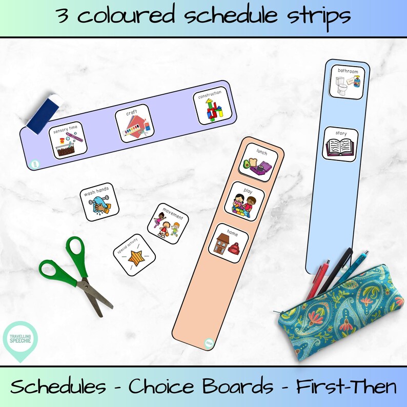 Preschool Classroom Visual Schedule | Daycare Kinder | Toddler Autism ...