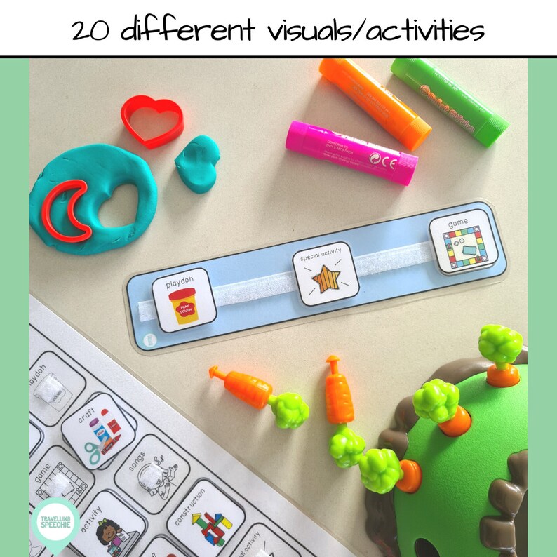 Activity Visual Schedule AAC Speech Therapy & Classroom Autism Apraxia ...