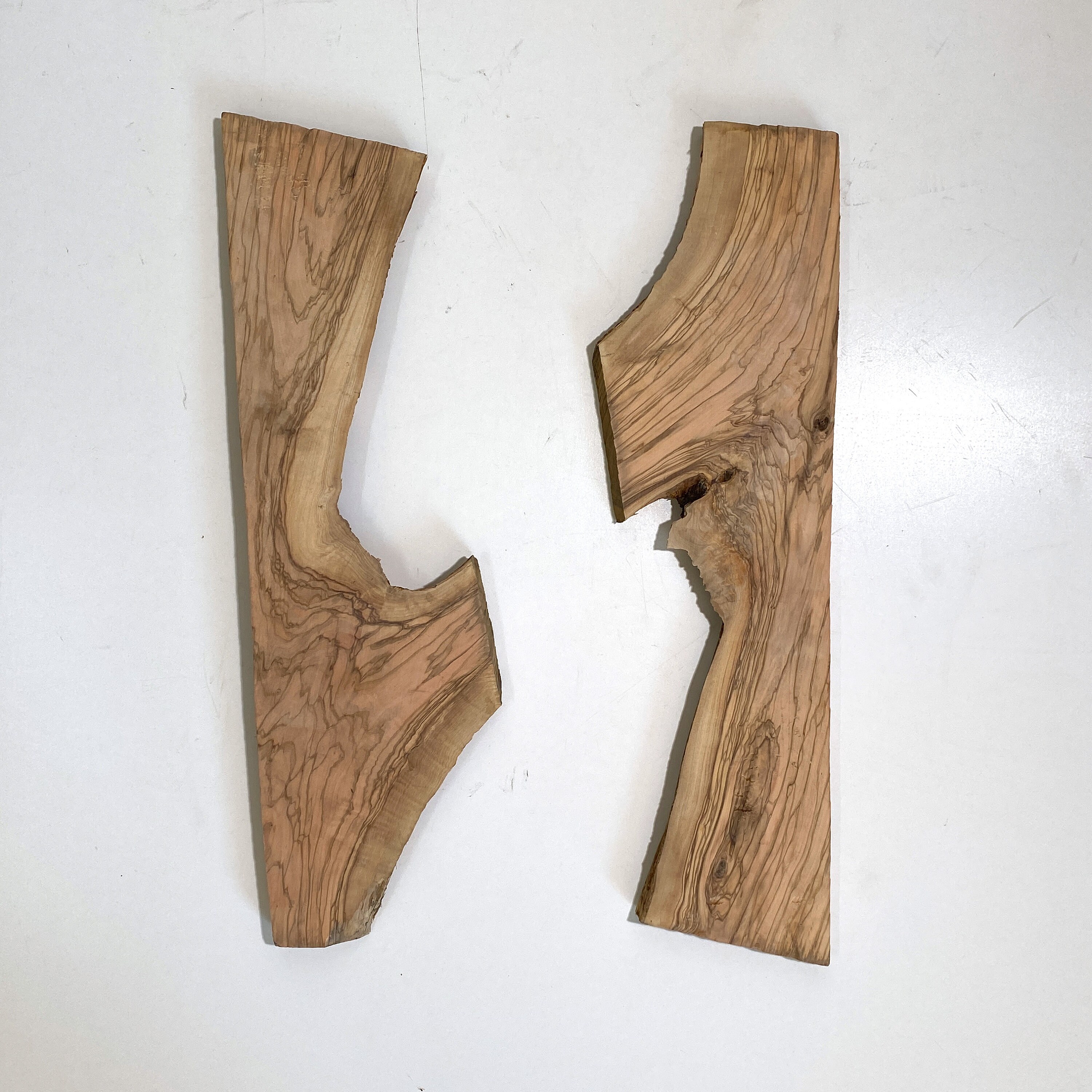 Live Edge Wood Slab, Olive Tree Slice, Round Reclaimed Unique Wooden ...