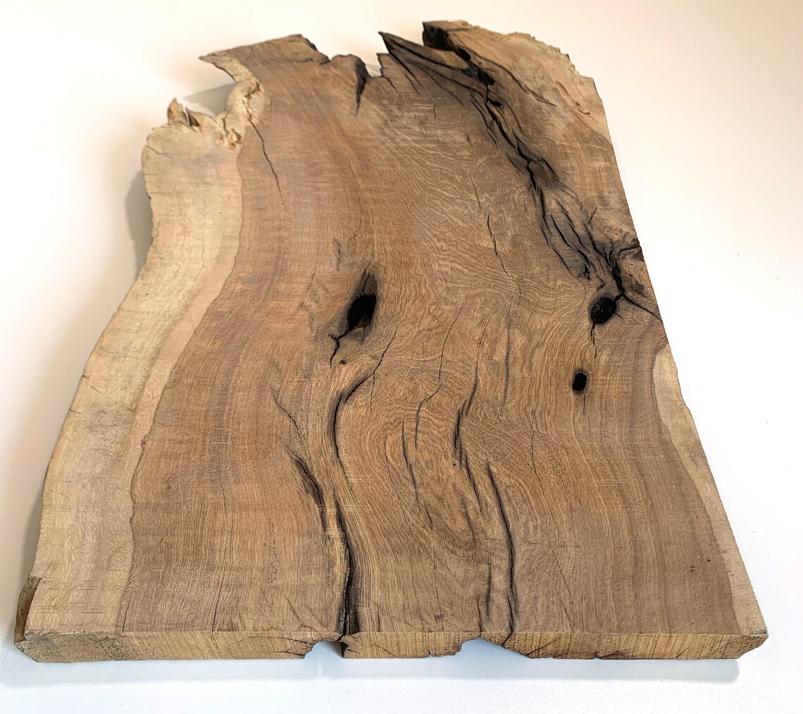 Live Edge Wood Slab Elm Tree Slice Round Reclaimed Unique - Etsy