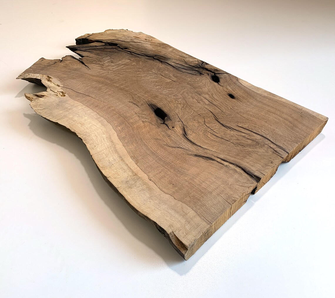 Live Edge Wood Slab Elm Tree Slice Round Reclaimed Unique - Etsy