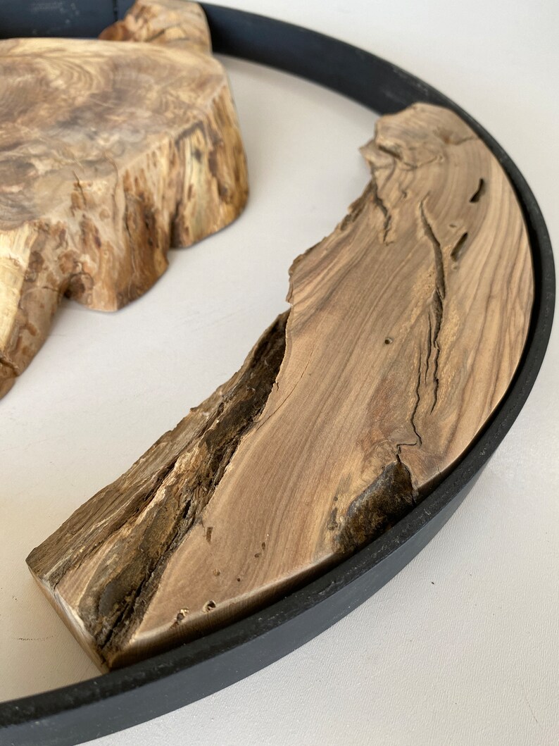 Live Edge Wood Slab Olive Tree Slice Round Reclaimed Unique - Etsy