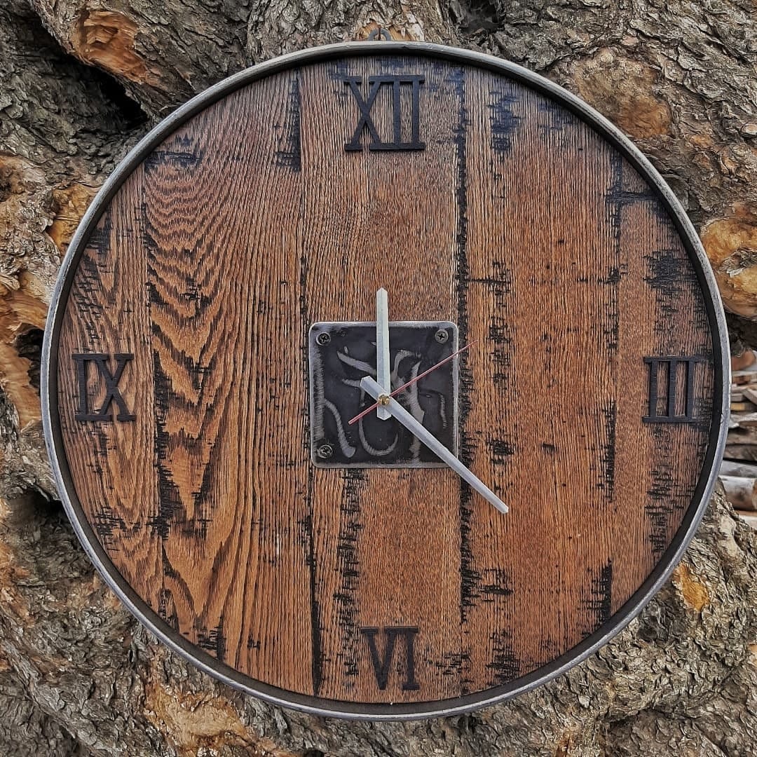 Pine Wood Wall Clock,live Edge/vintage/modern/minimalist/boho,large ...