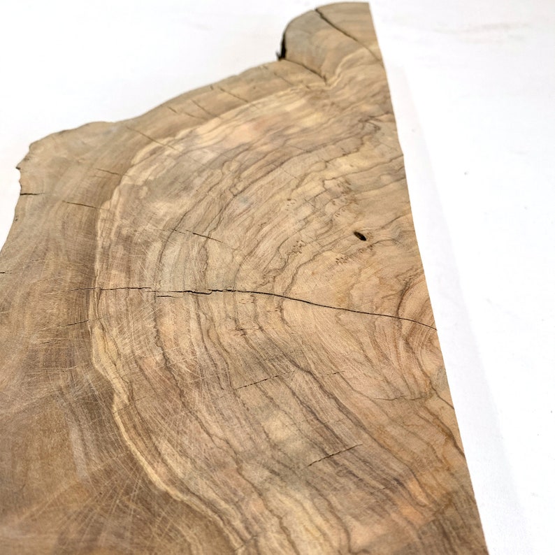 Live Edge Wood Slab Olive Tree Slice Round Reclaimed Unique - Etsy