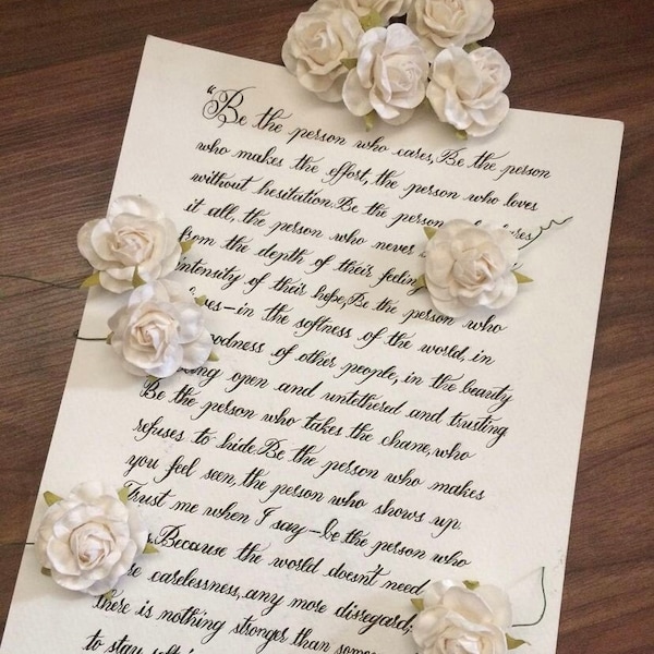 Calligraphy Service - Etsy