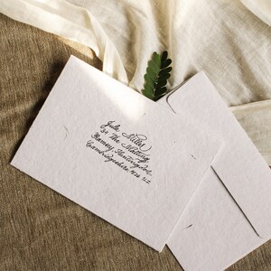 Plantable Seed Paper Wedding Invitation | 5x7” Eco-friendly Invite With ...