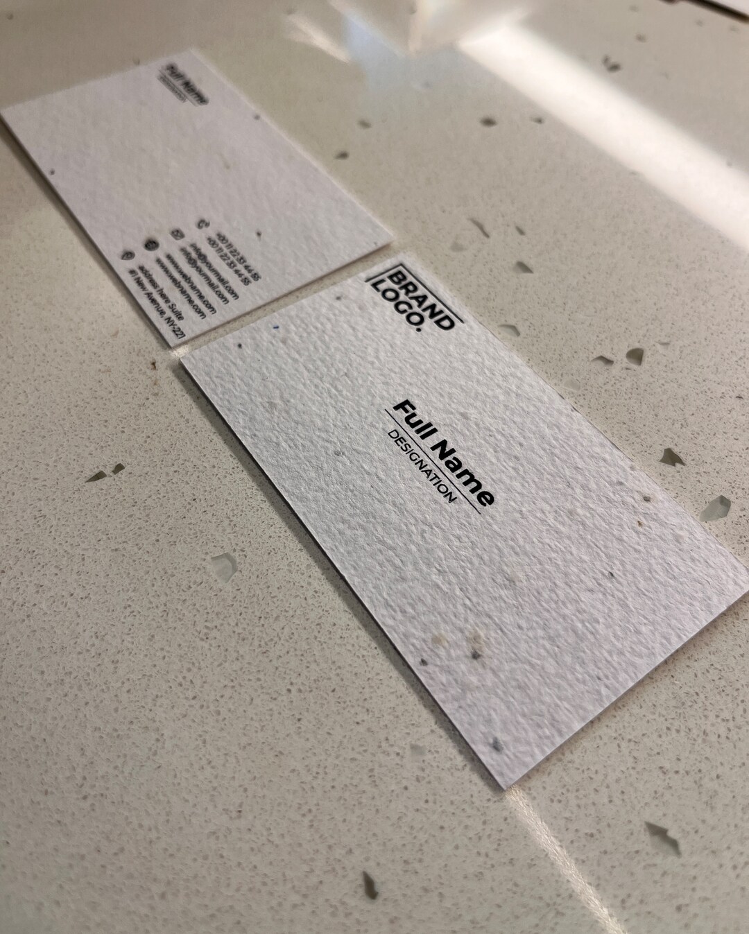 Personalised Seed Paper Business Cards - Eco-friendly and Customisable ...