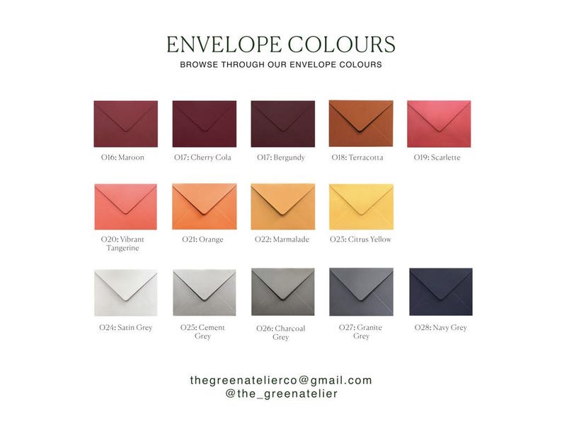 Luxury Wedding Invitation Envelopes | 50 Colors, Optional Liner ...
