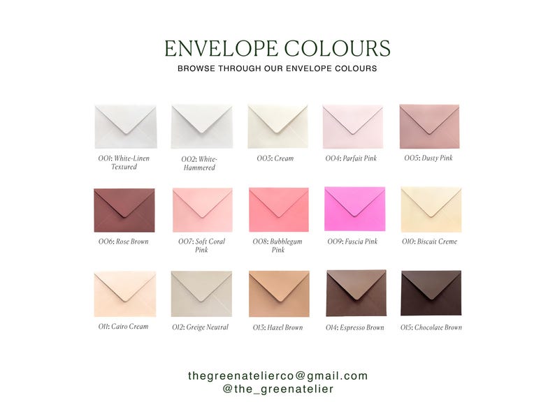 Luxury Wedding Invitation Envelopes | 50 Colors, Optional Liner ...