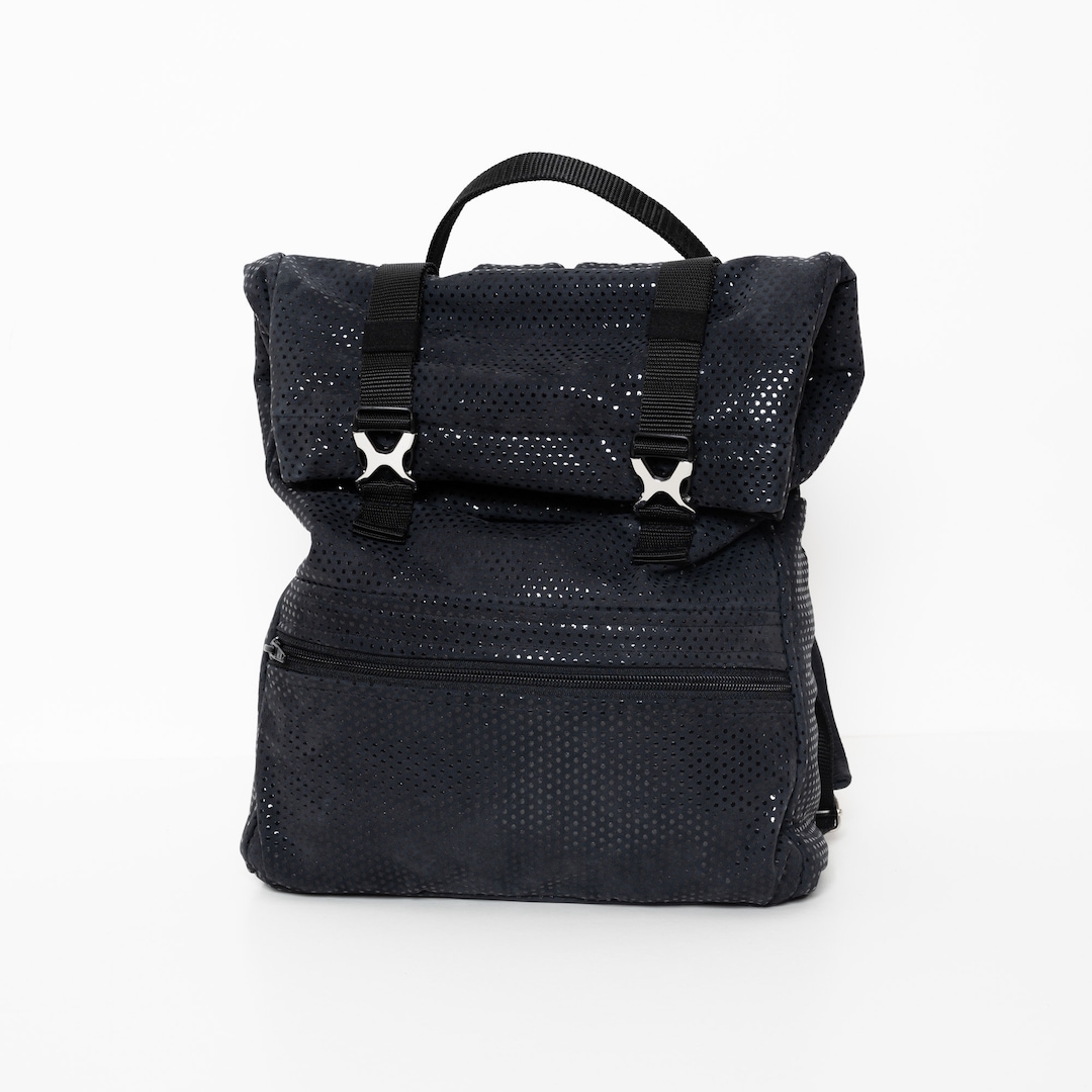 Leather Backpack | Women's | Black | Whimsigoth Style | Adjustable ...
