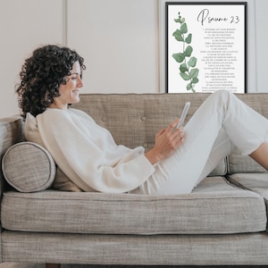 Bible Verse in French I Psalm 23 I Interior Wall Decoration I Christian ...