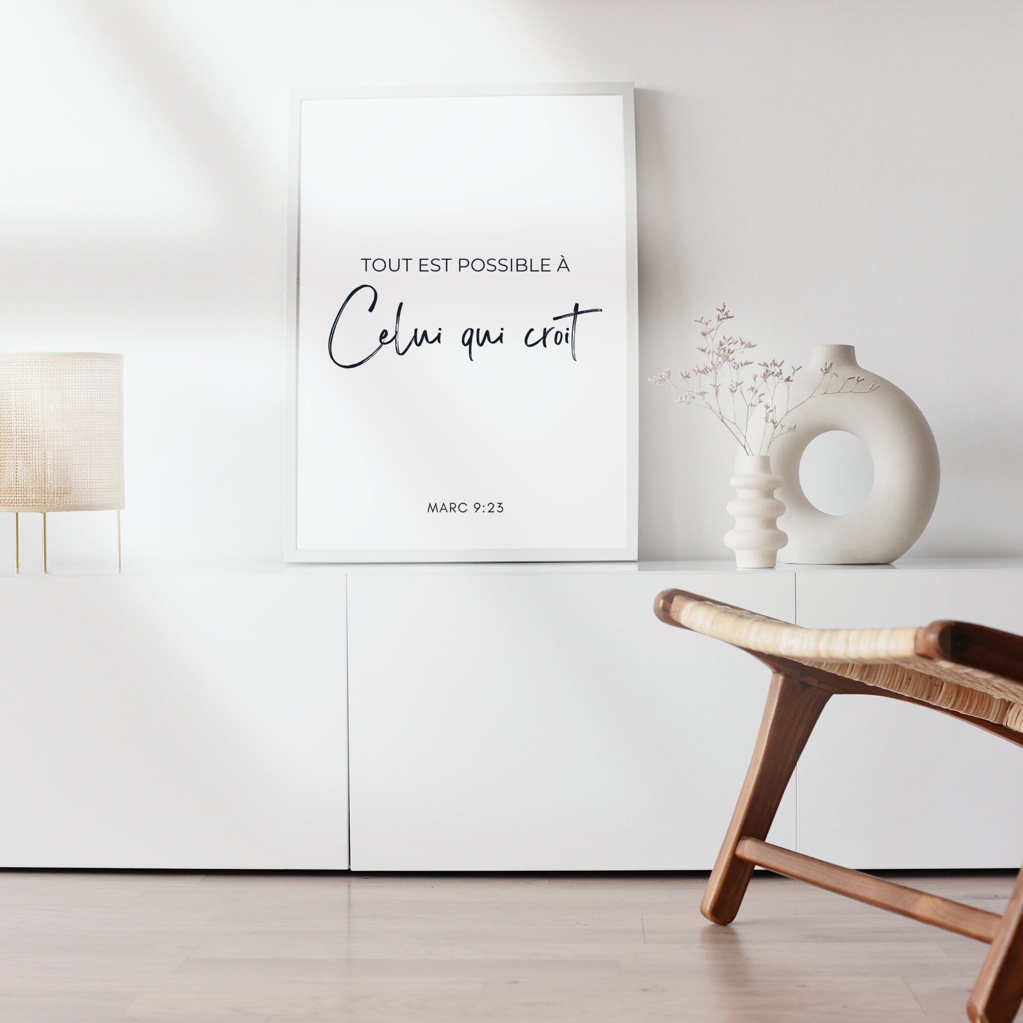 Verset biblique en français Marc 9:23, Tout est possible à celui qui ...