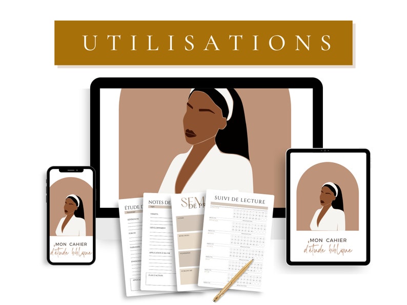 Cahier d'étude biblique en français à imprimer I Journal de méditation ...