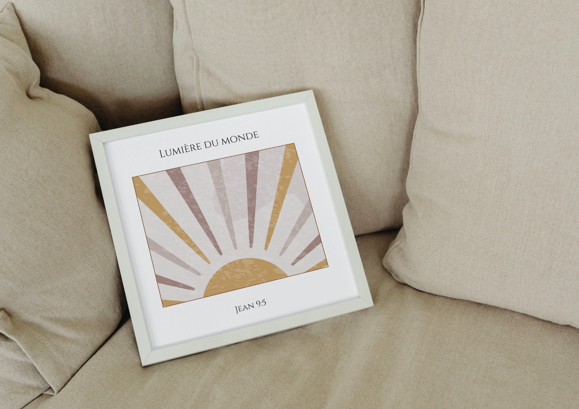 Bible Verse in French, Christian Painting, Poster Quote From the Bible ...