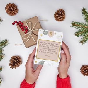 Printable Bible Verse Advent Cards 2023, Christian Advent Calendar ...
