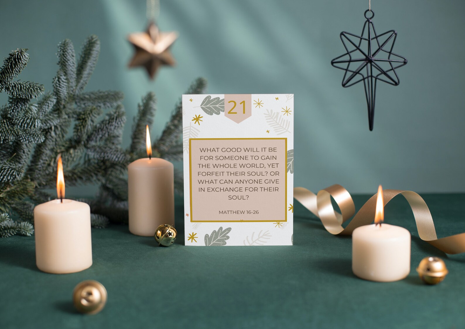 Printable Bible Verse Advent Cards 2023, Christian Advent Calendar ...