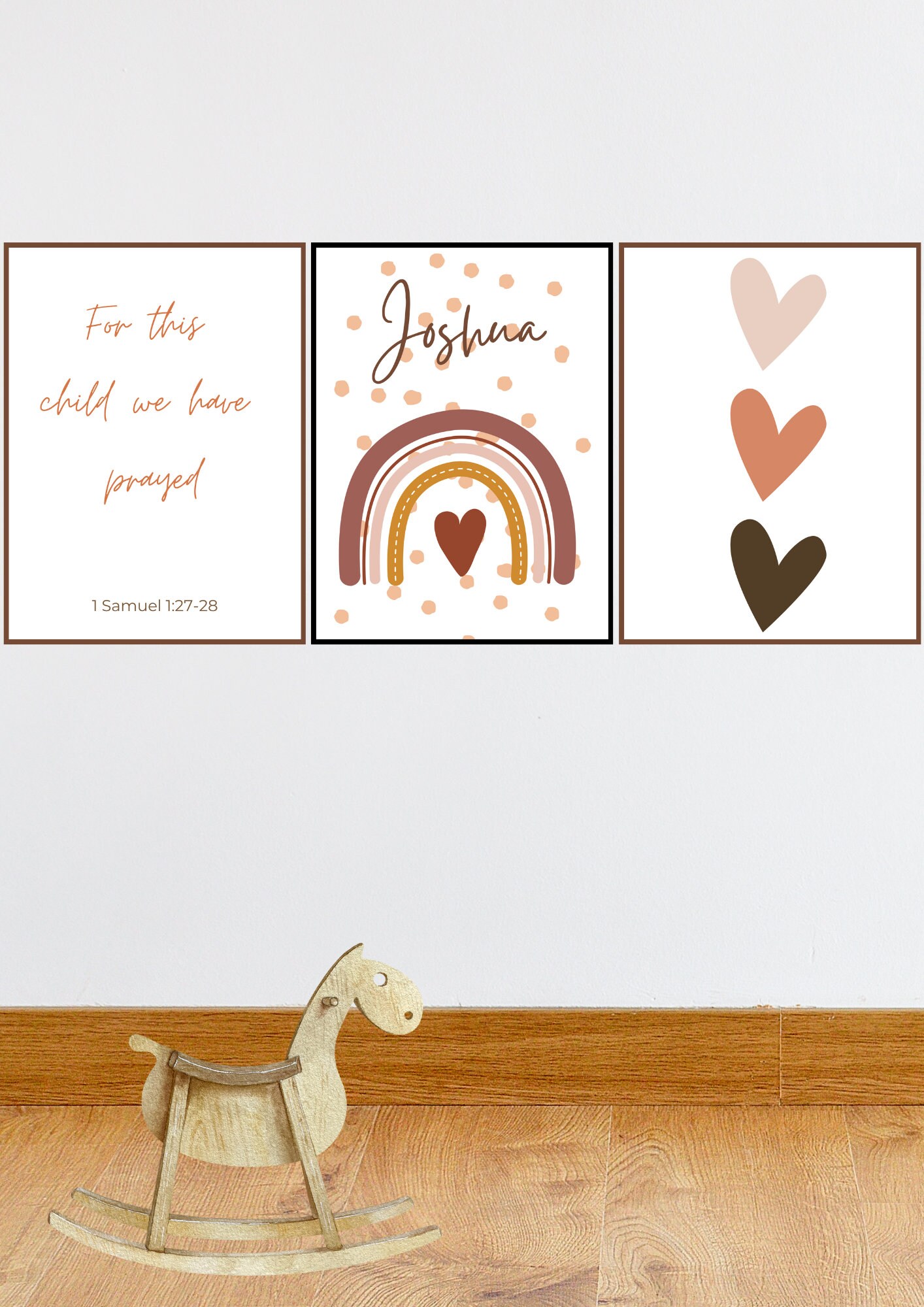 Set of 3 Boho Style Bible Verses Posters for Nursery to Frame - Etsy