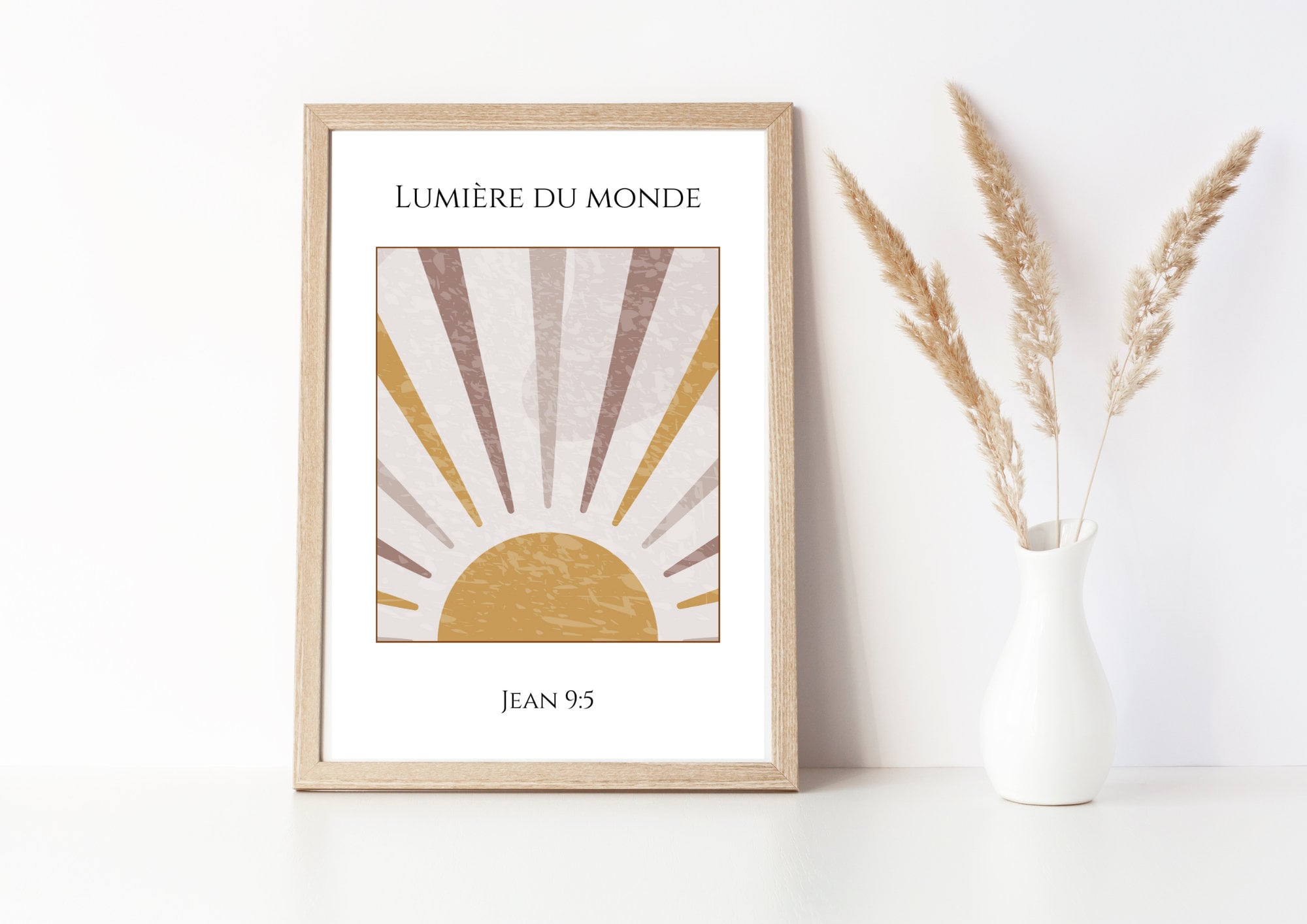 Bible Verse in French, Christian Painting, Poster Quote From the Bible ...