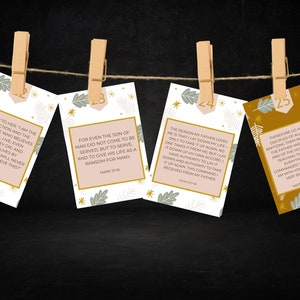 Printable Bible Verse Advent Cards 2023, Christian Advent Calendar ...