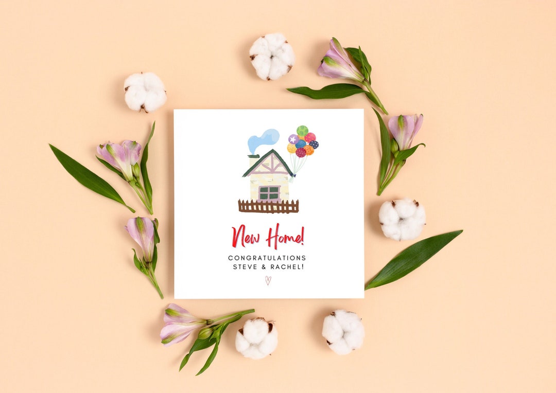 New Home Card Personalised Custom New Home Card Moving in - Etsy