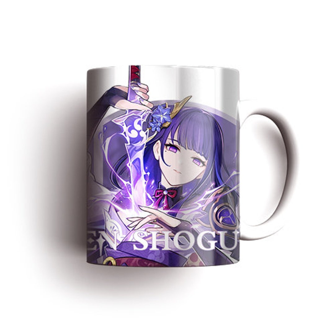 Mug Genshin Impact Magic and Normal Raiden Shogun Electro - Etsy