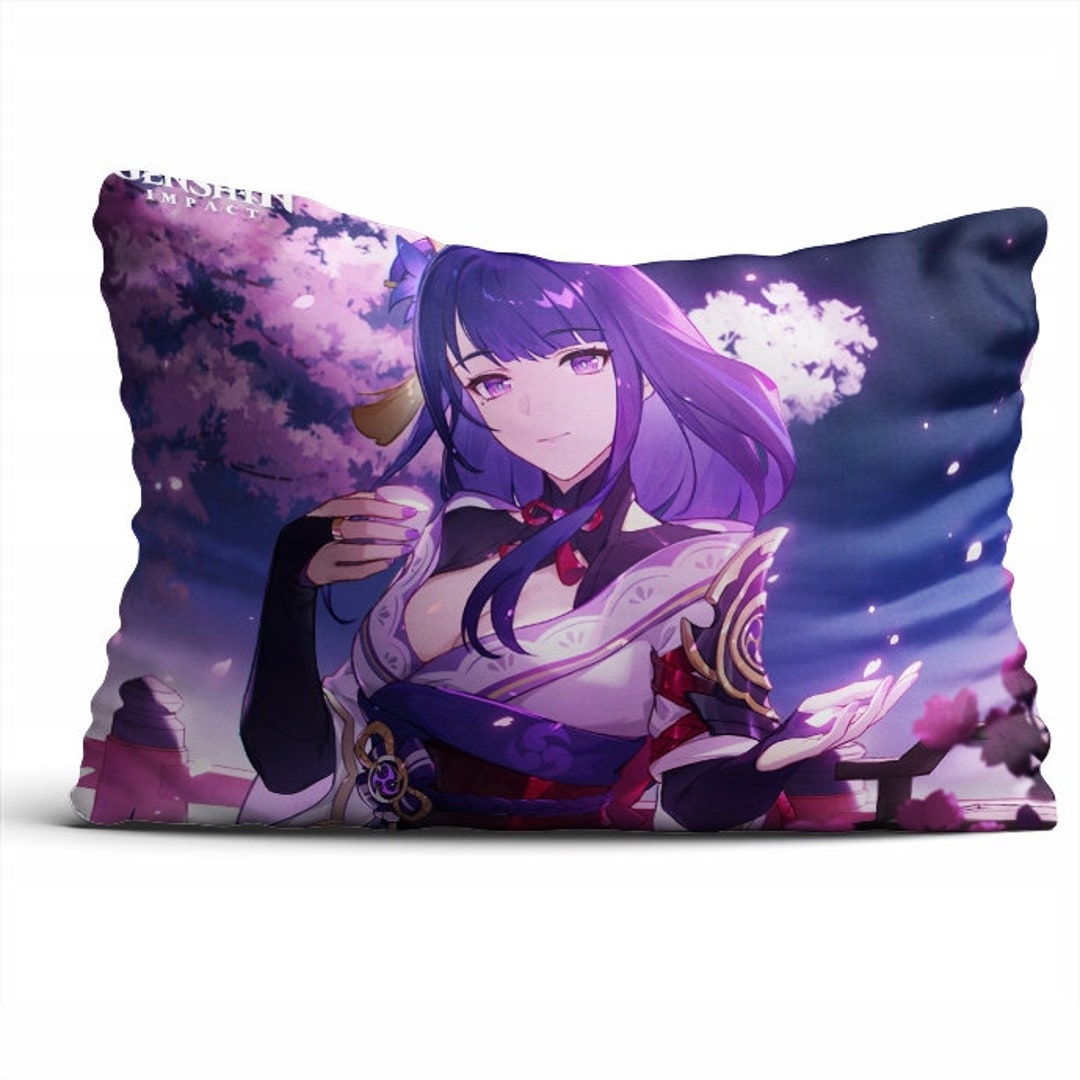 Pillow Genshin Impact Raiden Shogun - Etsy