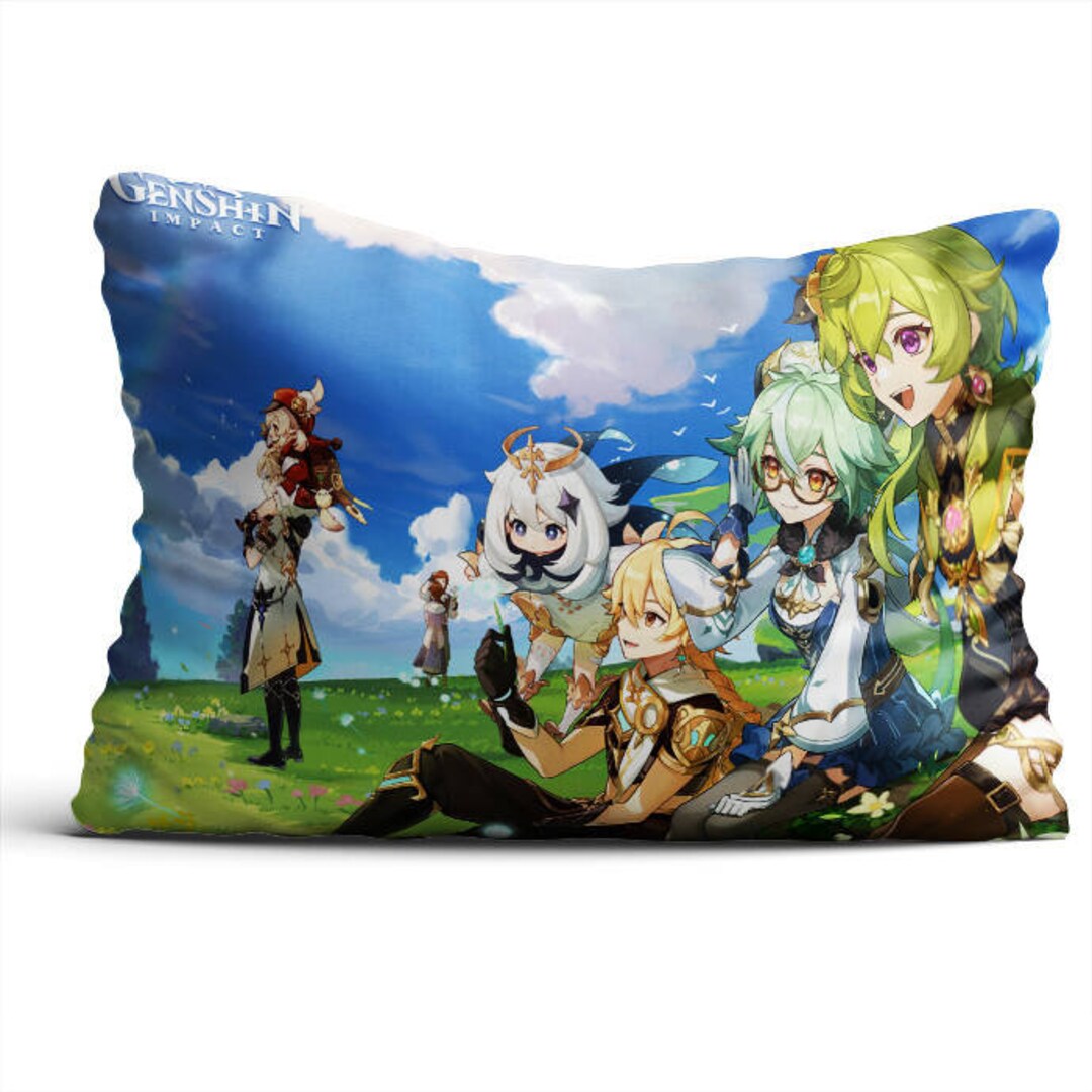 Pillow Genshin Impact Collei Aether Sucrose Paimon - Etsy
