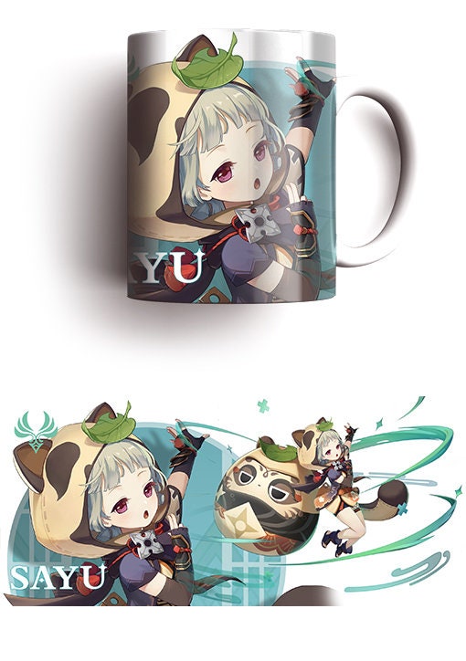 Mug Genshin Impact Magic and Normal Sayu Anemo - Etsy