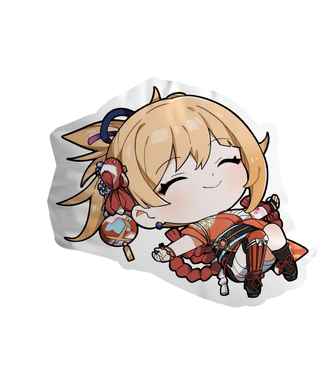 Pillow Chibi - Genshin Impact Yoimiya - Etsy